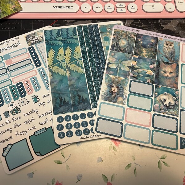 WINTER BOOKWORM Weekly Set for Hobonichi Weeks Sticker Kit | HW382 - Etsy