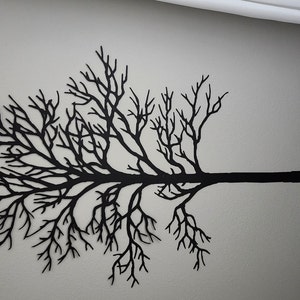 Extra Large Metal Tree Decor, 86 Forest Metal Wall Art, Natural Tree ...