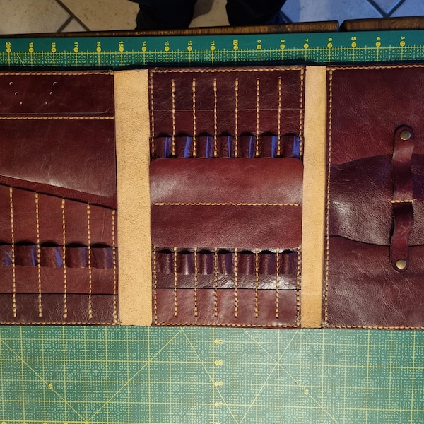 PDF Pattern Leather Needle Case and VIDEO Tutorial, Needles Case ...