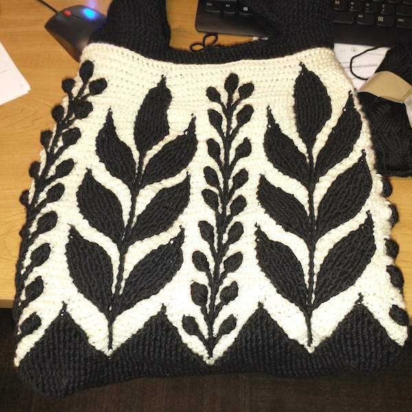 Crochet Sweater PATTERN Leaf Yoke Women Top, Jumper, Pullover Lace Yoke ...