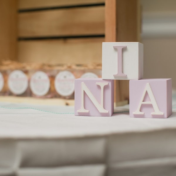 Custom Baby Name Baby Blocks, Baby Name Blocks Baby Shower, Baby Name ...
