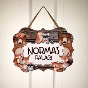 Personalized Door Sign With Blush Pink Roses - Etsy