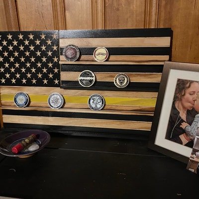 Texas Flag Challenge Coin Display - Etsy