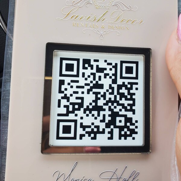 Mini QR Code Display Sign - Etsy