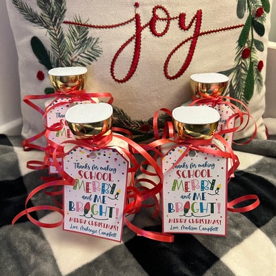 Thanks for Making School Merry and Me Bright Tag Christmas Gift Tag ...