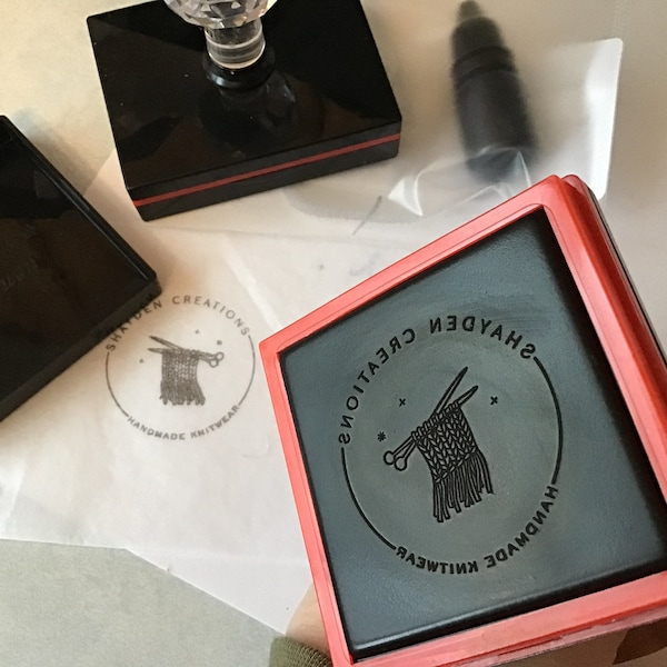 Self-inking Custom Stamper Large Custom Stamp Logo Business Logo ...