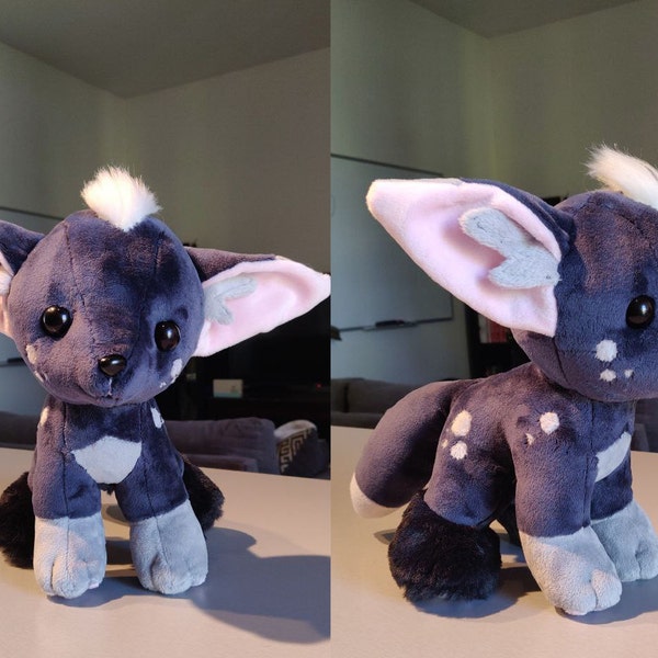 Fennec Fox Plush Sewing Pattern - 12 Inch Standing Feral Canine PDF - Etsy