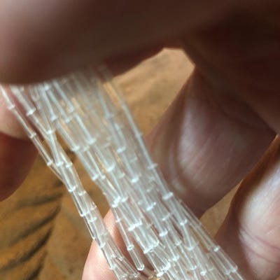 Vintage 11mm Button Back Beads Choose Green or Orange Mixed With White ...