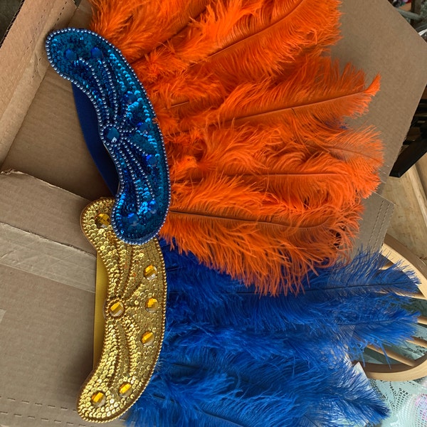Carnival FEATHERS Carnival Crown Made in USA - Etsy