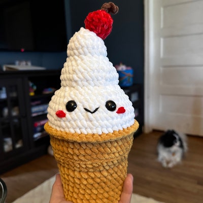 Ice Cream Cone Plush Crochet PATTERN Amigurumi - Etsy