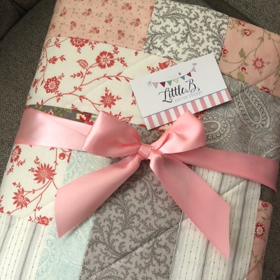 Sage Green Patchwork Baby Quilt Handmade New Baby Gift - Etsy