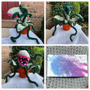 Crochet Audrey 2 Man Eating Plant Photo Tutorial Feed Me Seymour - Etsy