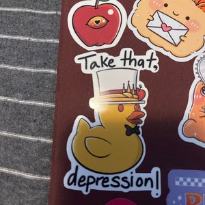 Small Lucifer Duckie Handmade Sticker 2 Variations 1.5x2.27 & 1.8x2.8 ...