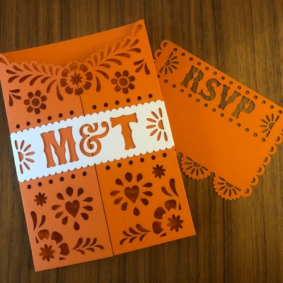 Emerald Green Pocket Wedding Invitation Kit, Dusty Green Wedding ...