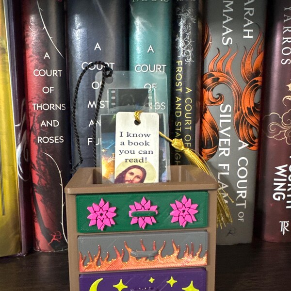 Acotar Inspired Book Nook Fantasy Books Bat Boys Reading Gifts Fantasy ...