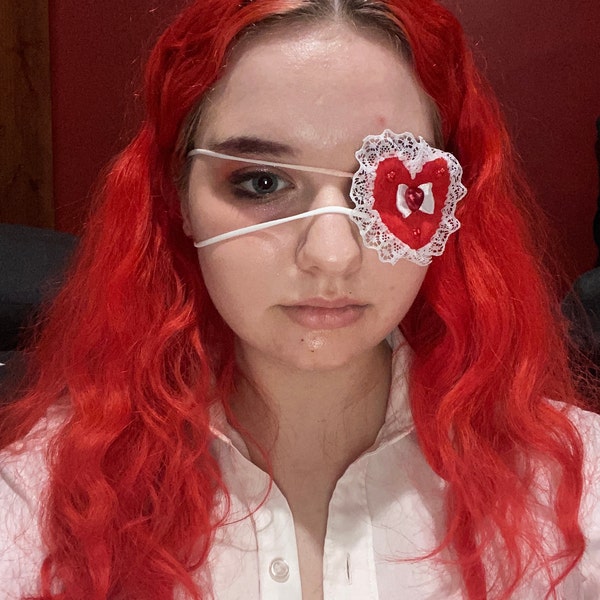 Menhera Lace Eye Patch | Handmade Yami Kawaii Accessories | Menhera Kei ...