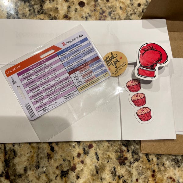 Lab Value and Order of Blood Draw Badge Card for RN, EMT, Phlebotomist ...