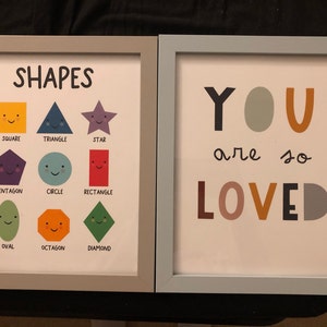 Digital Download, You Are Loved, Neutral Colors, Nursery Printable ...