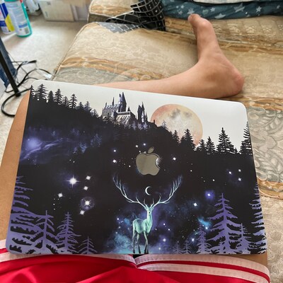 Magic Castle Painting Laptop Case Hard Rubberized Deer Castle - Etsy