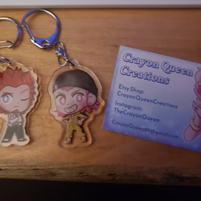 DR 1 Keychains Leon Kirigiri Celeste Ludenburg Byakuya Togami Sakura ...