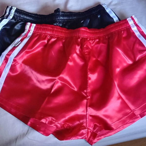 Sport Sprinter Shorts Retro Shorts Shiny Satin - Etsy