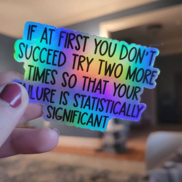 Funny Math Statistics Sticker, Math Laptop Stickers, Math Water Bottle ...