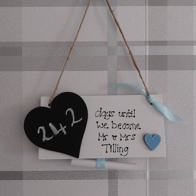 Countdown to Retirement Wooden Sign Chalkboard Plaque - Etsy