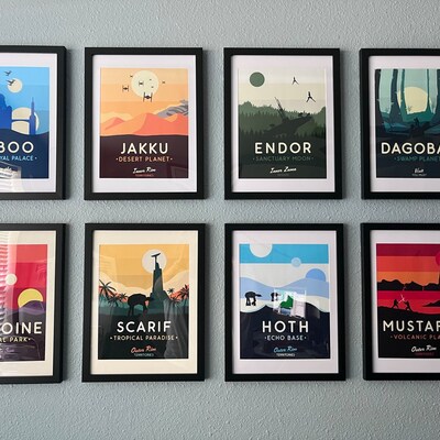 Star Wars Planet Poster, Star Wars Galaxy Posters, Star Wars Planet ...