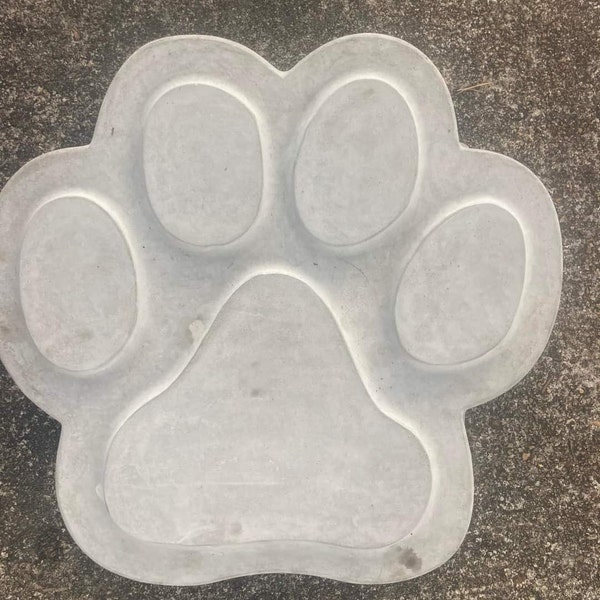 Memorial Dog Paw Print Stepping Stone ABS Plastic Mold for Concrete ...