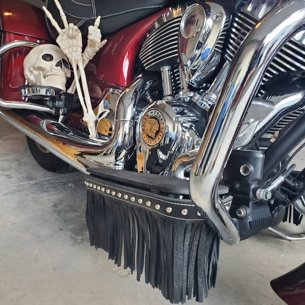 Desert Tan Leather Floorboard Fringe for Indian Motorcycles - Etsy