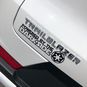 Powered By Dark Side Star Wars decal window sticker Darkside | Etsy