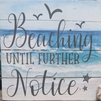 Beach Sign / A Walk on the Beach is Good for the Soul / Beach Tiered ...