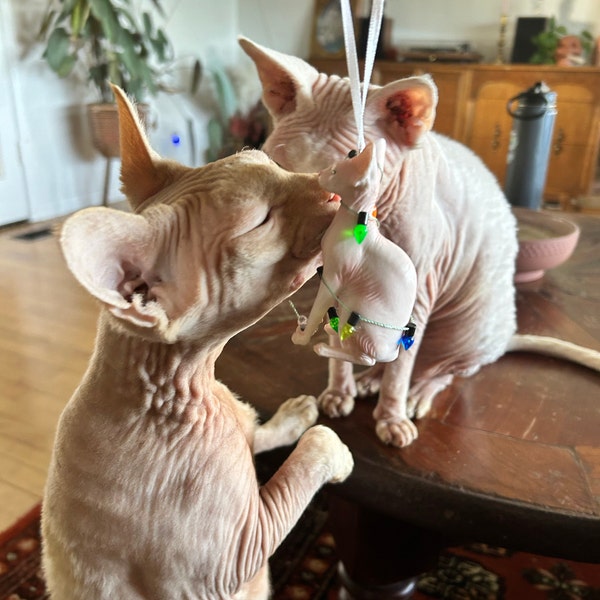 Sphynx Cat Breed Holiday Ornament - Etsy UK