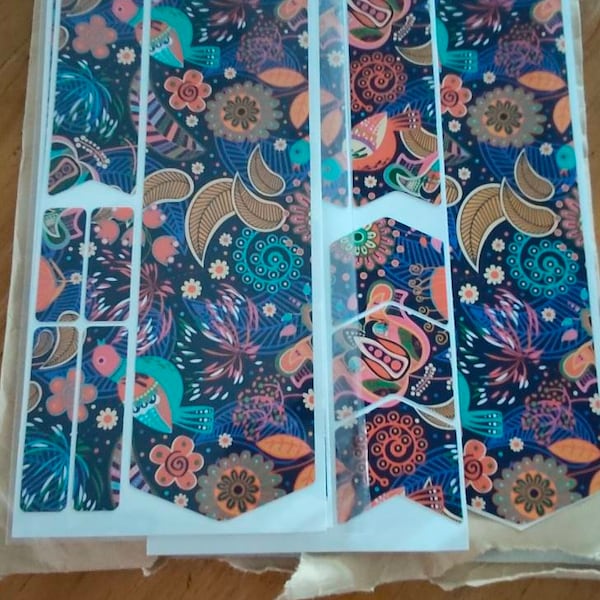 Neon Topographic Map Bicycle Frame Protector Decals, Bike Protection ...