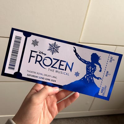 Personalised Ticket, Foil Concert Ticket, Tickets Gift, Golden Ticket ...