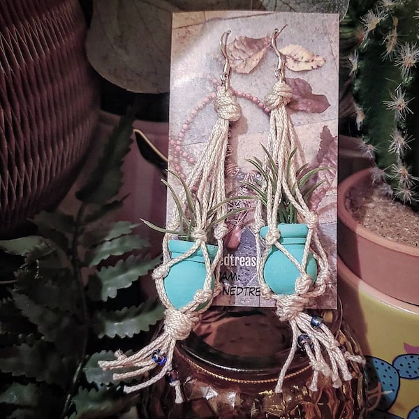 Hanging Plant Earrings - Etsy
