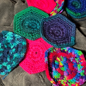 Merry-go-round Hexagons Crochet Hexagon Pattern (Instant Download) - Etsy