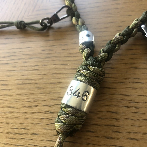 Custom Paracord Duck Call Lanyard With Personalized Stamped Plate - Etsy