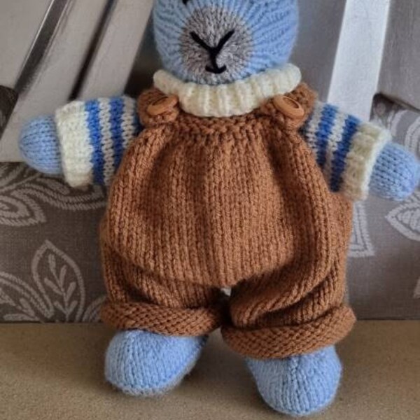 Elderberry Bunny PDF Knitting Pattern Download - Knitted Flat - Written ...