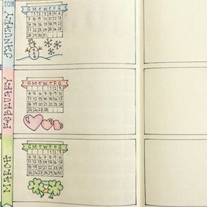 Bullet Journal Vertical Weekly Spread - Etsy