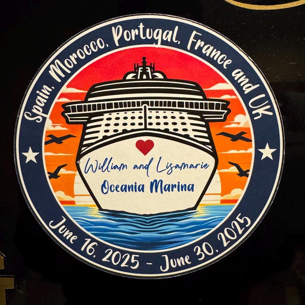 Cruise Door Magnet, Personalized Door Magnet, Cruise Ship Gift Exchange ...