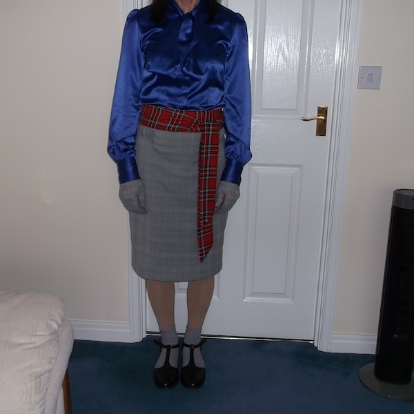 Women's Red Tartan Sash, Scottish Tartan Plaid Sashes, Belt, Wedding ...