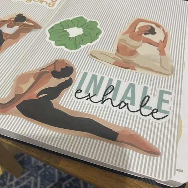 Inhale Exhale Sticker | Motivational Sticker, Positive Sticker ...