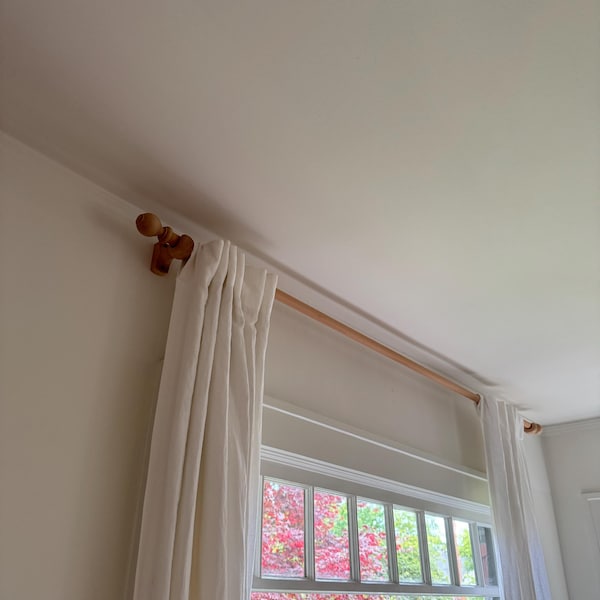 Transparent Plexiglass Double Bracket Curtain Rods, Curtain Rods to ...