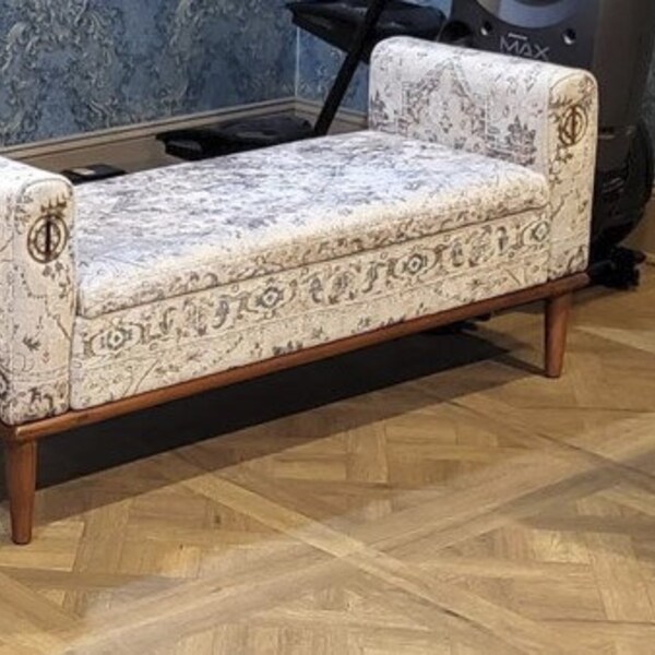 Upholstered Bench, Bohemian Bench, Armed Storage Bench, Piano Bench ...