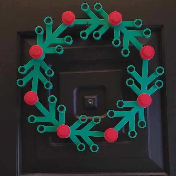 3D Printed Lego-inspired Giant Wreath - Etsy