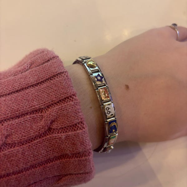 Gold Italian Bracelets, Custom Vintage Italian Bracelets, Personalized ...