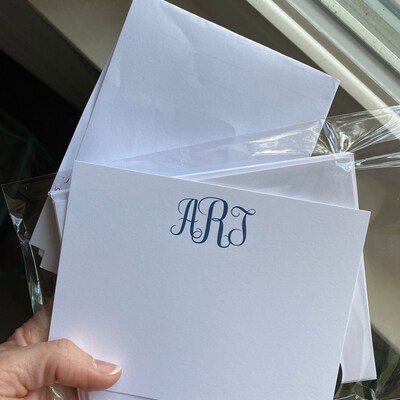 Monogram Stationery Set Personalized Stationary Monogrammed - Etsy