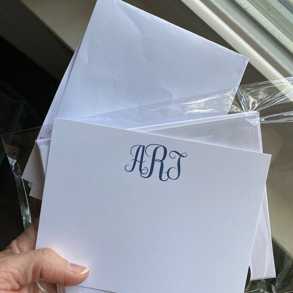 Monogram Stationery Set Personalized Stationary Monogrammed Stationery ...