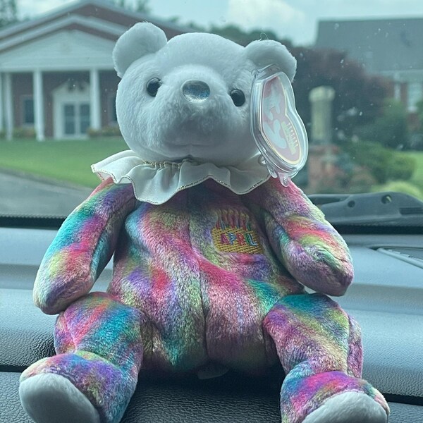 TY Beanie Baby kaleidoscope the Colorful Cat. New, Never Played With ...